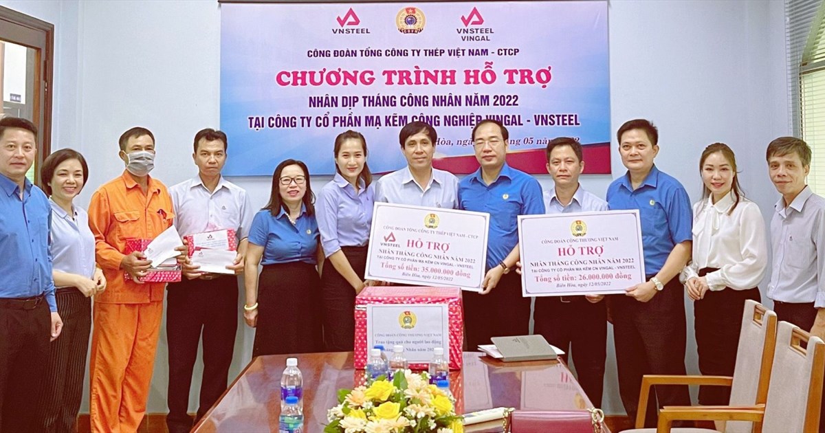 Tháng Công nhân của VNSTEEL: Yêu quý người lao động như người thân