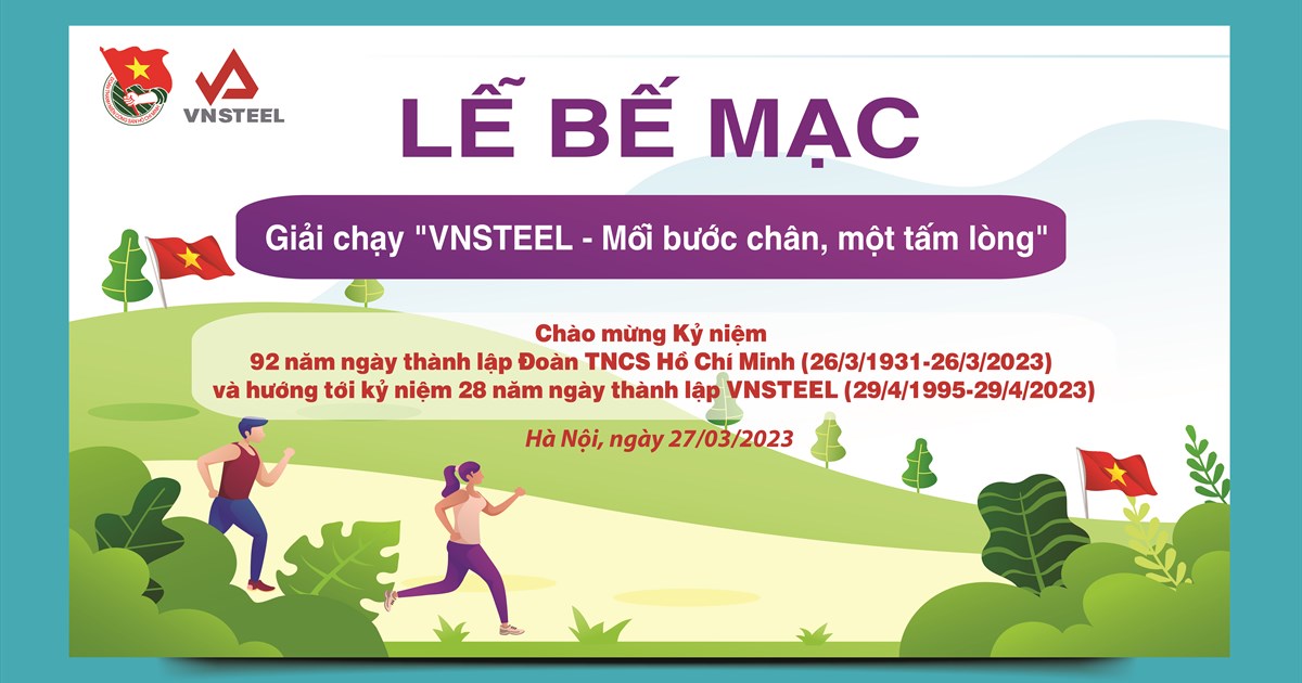 Tuổi trẻ VNSTEEL tổ chức bế mạc giải chạy "VNSTEEL - Mỗi bước chân, một ...