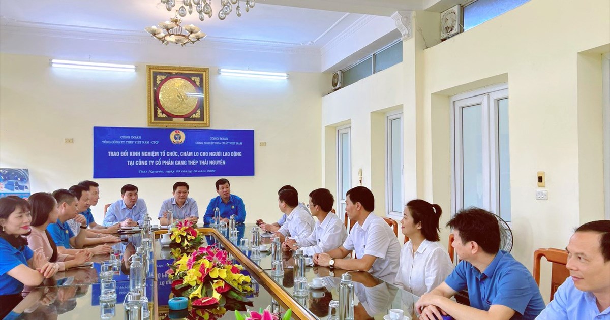 Công đoàn VNSTEEL: Trao đổi kinh nghiệm tổ chức, chăm lo cho người lao động