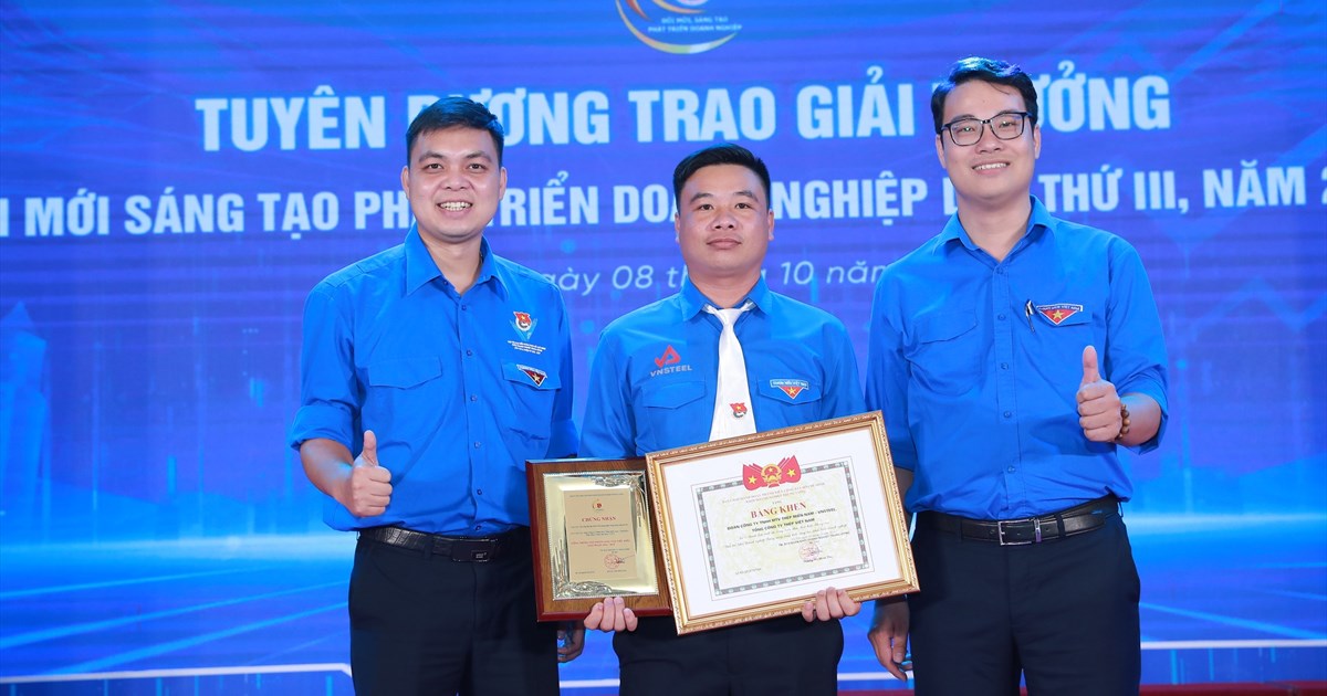 Công trình của Tuổi trẻ VNSTEEL được trao Giải thưởng đổi mới sáng tạo ...